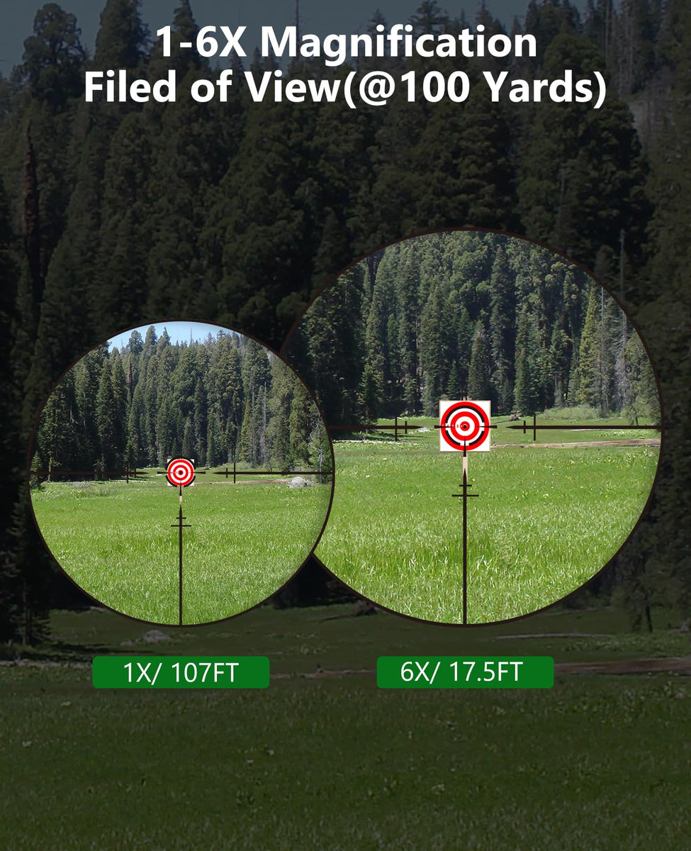 MidTen LPVO Rifle Scope with Cantilever Mount Second Focal Plane Scope