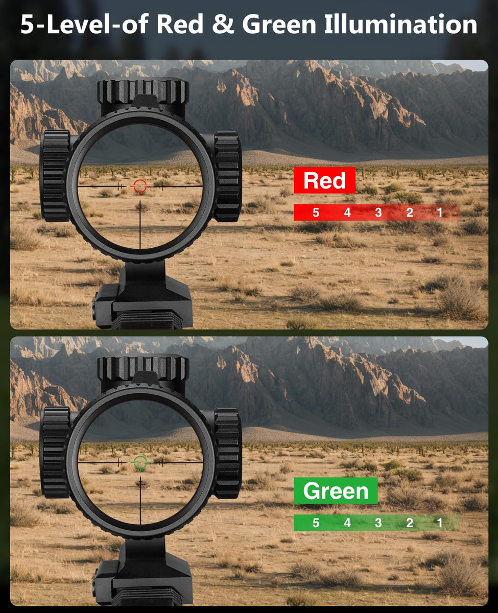 MidTen LPVO Rifle Scope with Cantilever Mount Second Focal Plane Scope